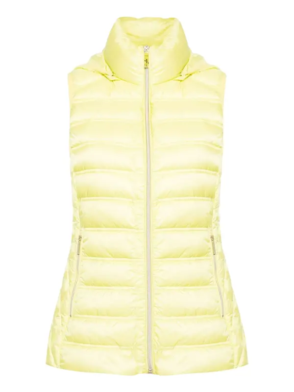 Michael Kors Detachable-hood Down Gilet - Yellow
