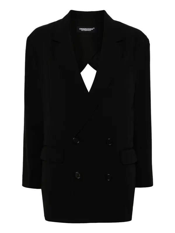UNDERCOVERISM Asymmetric Double-breasted Blazer - Black