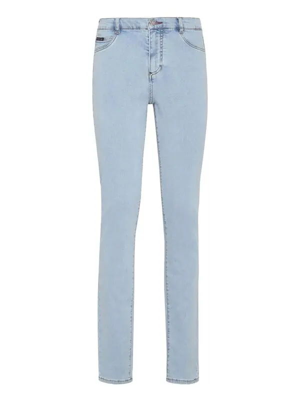 Philipp Plein Logo-plaque Skinny Jeans - Blue