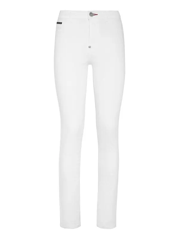 Philipp Plein Logo-plaque Skinny Jeans - White