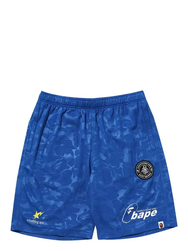 A BATHING APE Soccer Game Shorts - Blue