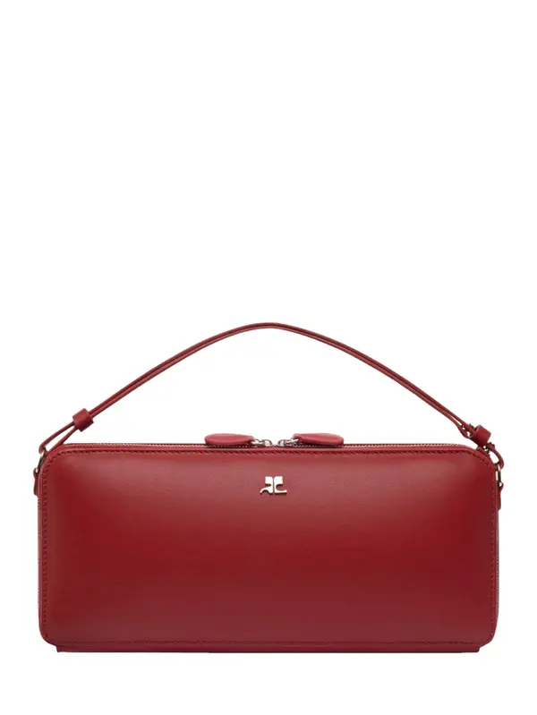 COURREGES Logo-plaque Shoulder Bag - Red