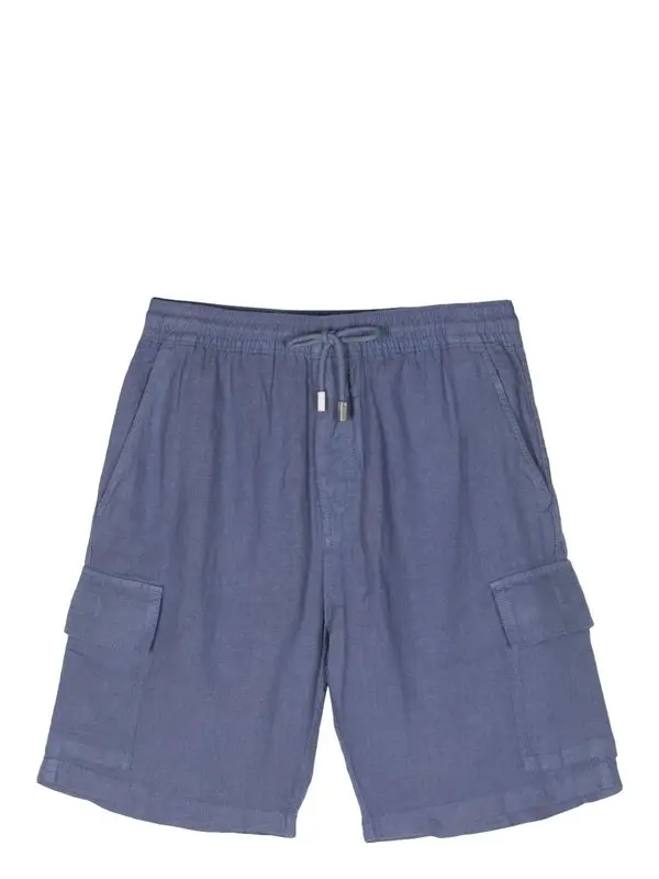 Vilebrequin Linen Cargo Shorts - Blue