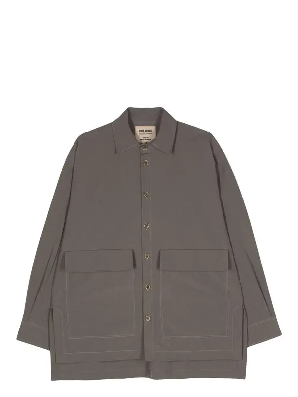 UMA WANG Tavis Cotton Shirt - Grey