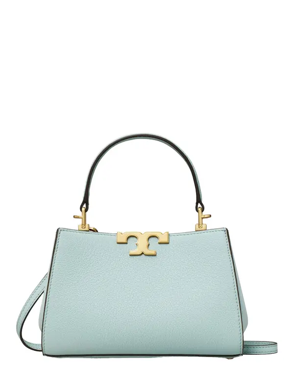 Tory Burch Mini Eleanor Pebble Leather Satchel - Sky