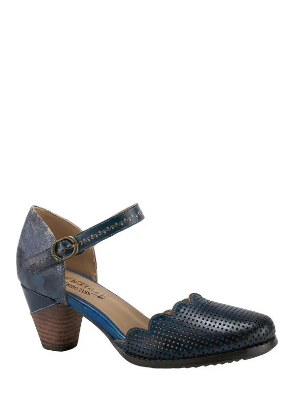 SPRING STEP SHOES Parchelle Pump - Navy Multi Leather