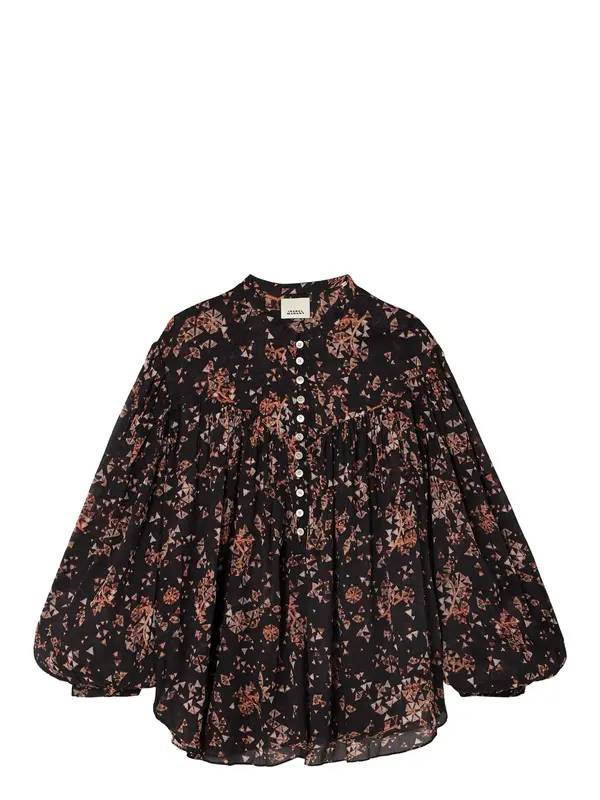 Isabel Marant Kiledia Printed Blouse - Black