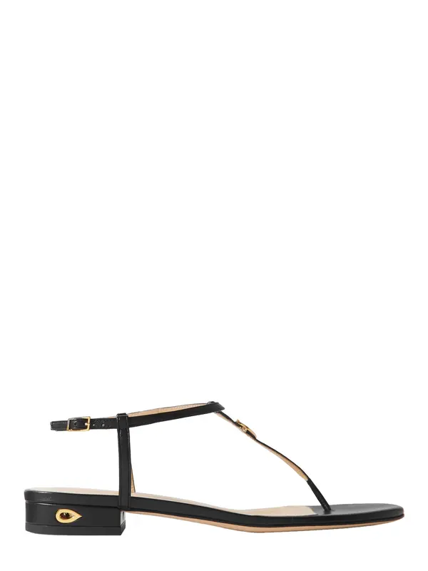 Jennifer Chamandi Pietro 20 Leather Sandals - Black