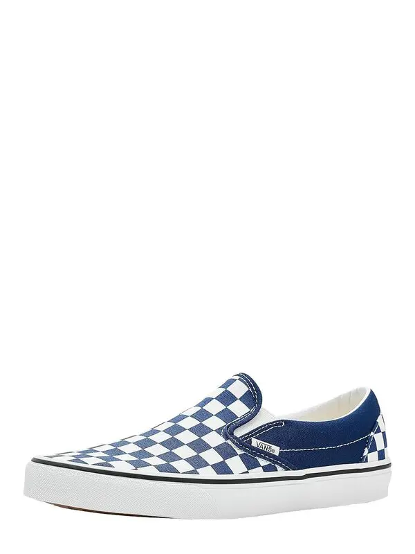 VANS Classic Slip-on Checkerboard Shoes - Blue