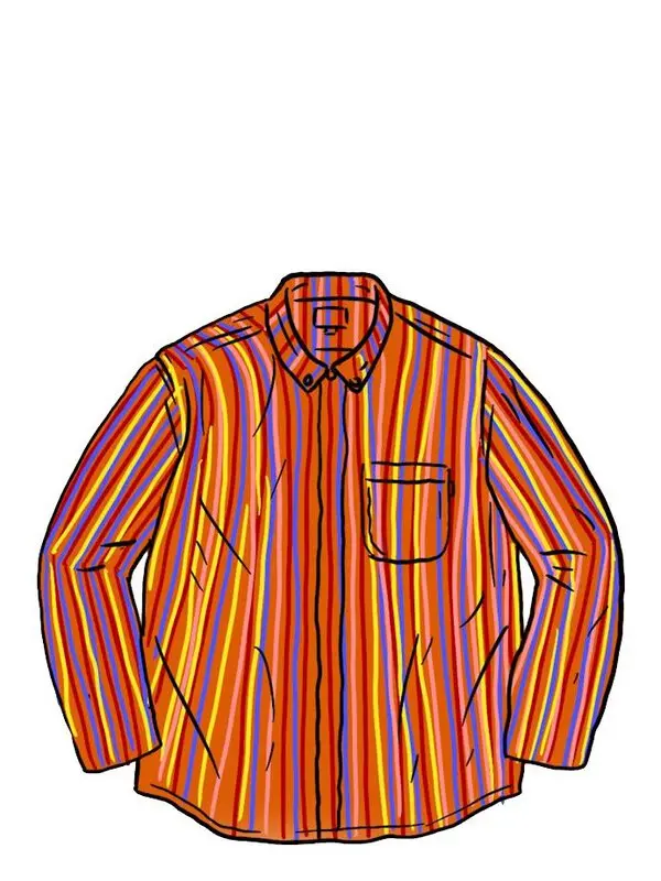 Supreme Woven Toggle Shirt - Multicolor