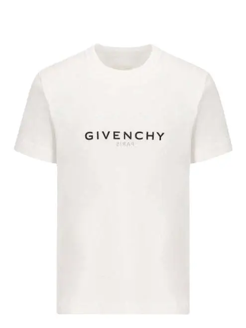 Givenchy Slim Fit Logo T-shirt - White