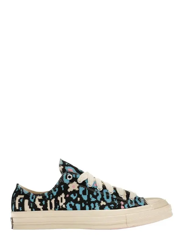 CONVERSE Chuck Taylor All Star 70 Ox Golf Le Fleur Digital Leopard Sneakers - Teal/black/antique White