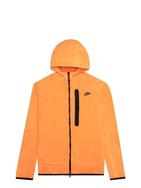 Nike Sportswear Tech Fleece Washed Hoodie - Orange Frost