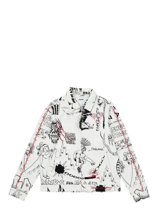 PALACE Printed Jacket - White