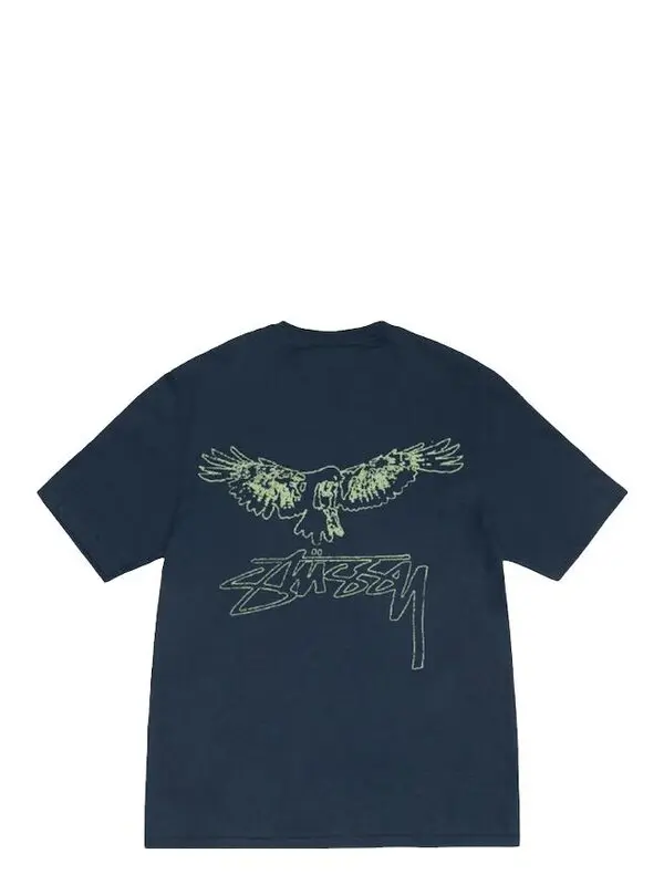 StÜssy Wingspan Tee Shirt - Navy Blue