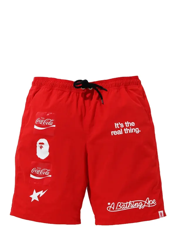 BAPE X Coca Cola Shorts - Red