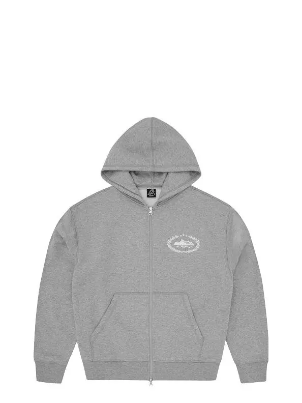CORTEIZ Superior Royale Zip Hoodie - Heather Grey