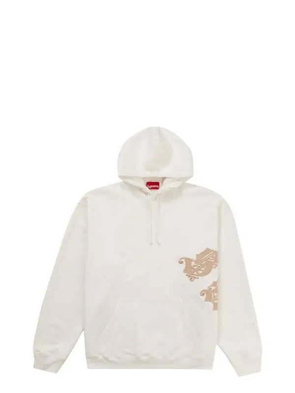 Supreme Old English Wrap Hooded Sweatshirt - White