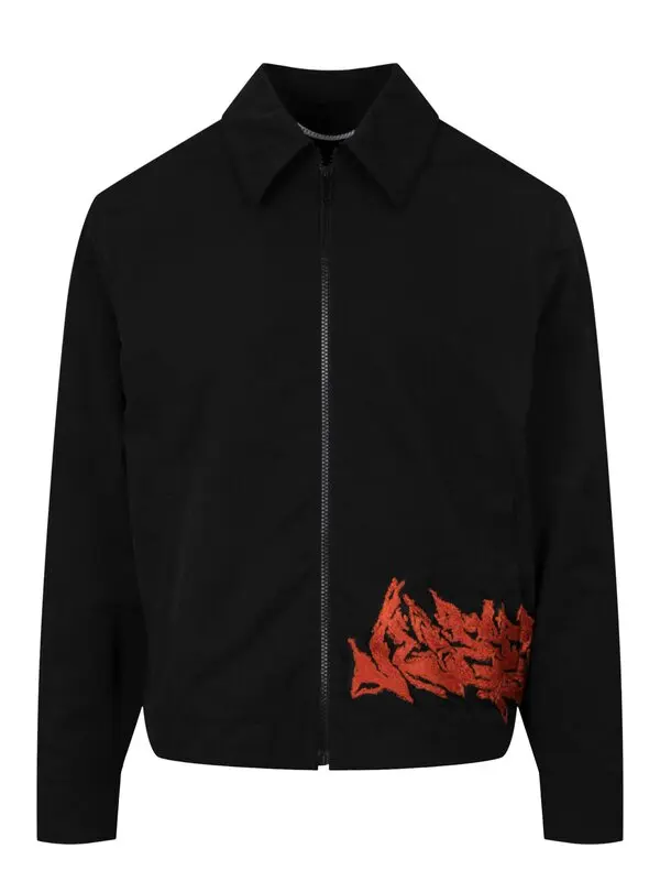 Off-White Neen Harrington Jacket - Black/orange