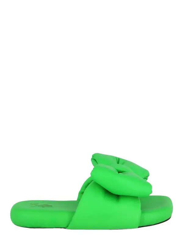 Off-White Nappa Extra Padded Slipper - Green