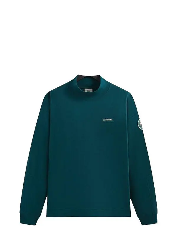 Kith X Columbia Mock Neck Longsleeve - Midnight Teal