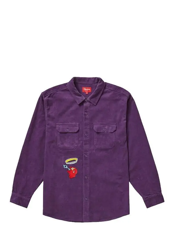 Supreme Gonz Corduroy Work Shirt - Purple
