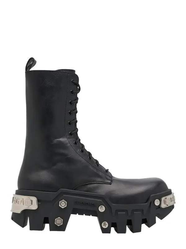 Balenciaga Bulldozer Platform Boots - 1081 Black/silver