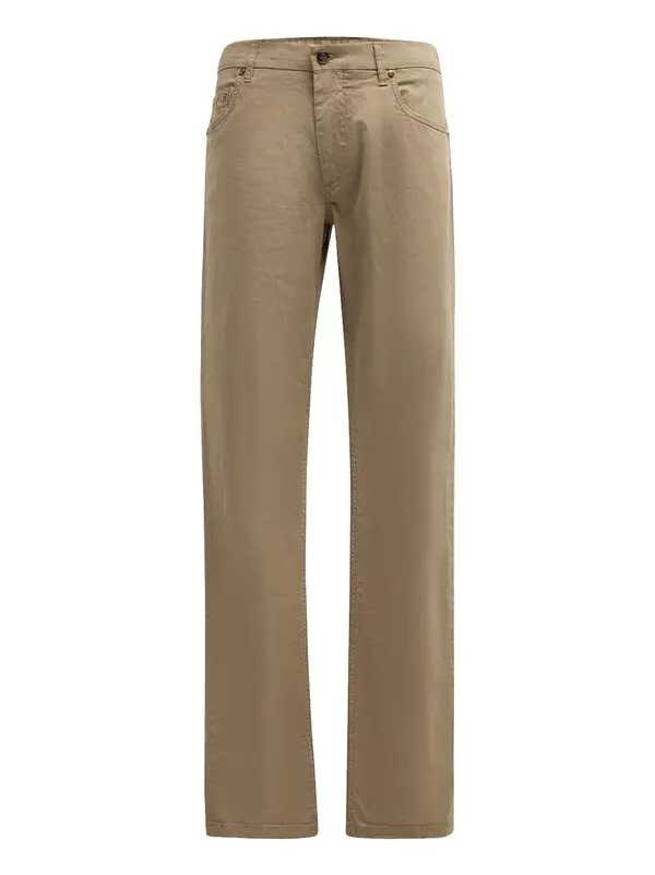 Corneliani 5-pocket Stretch Gabardine Pants - Dk Gry Sld
