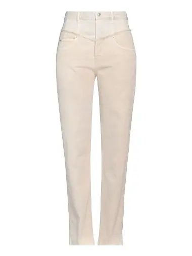 Isabel Marant Cotton Denim Mom Jeans - Beige