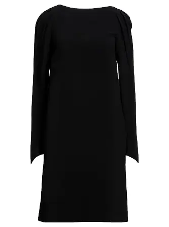 N°21 Mini Flared Crepe Dress - Black
