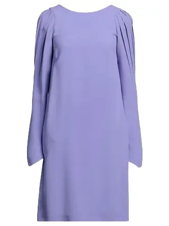N°21 Mini Flared Crepe Dress - Purple
