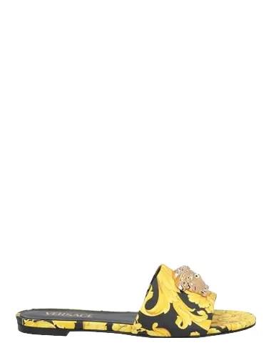 Versace Calfskin Sandals - Yellow