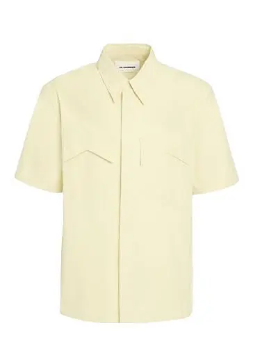 JIL SANDER Shirt Pastel Size Cotton - Yellow