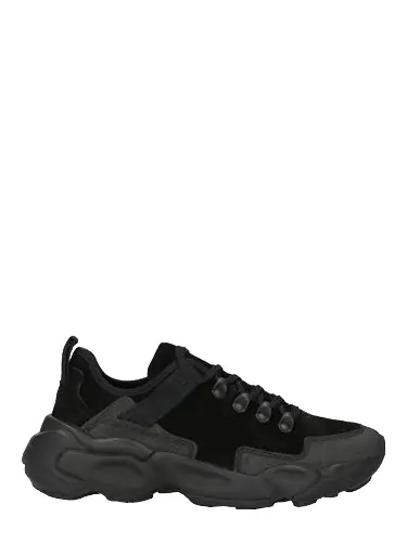 JIL SANDER Leather Chunky Sneakers - Black