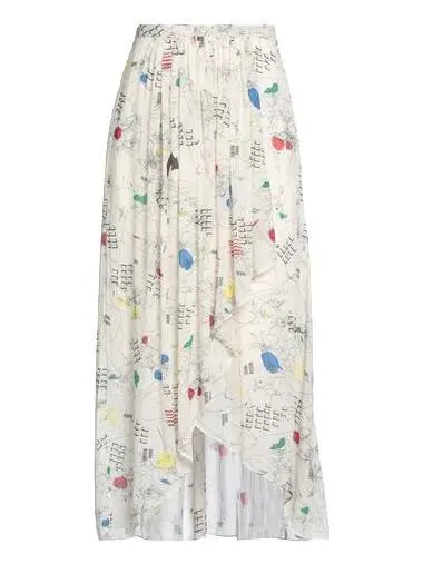 MARANT ETOILE Midi Skirt In Viscose - White