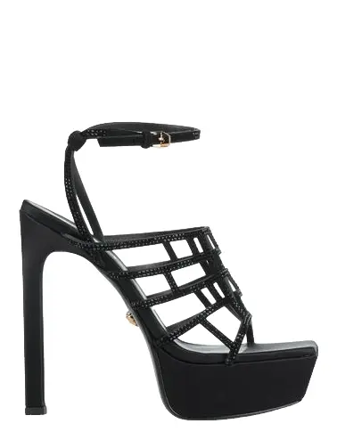 Versace Ankle Strap Sandals - Black