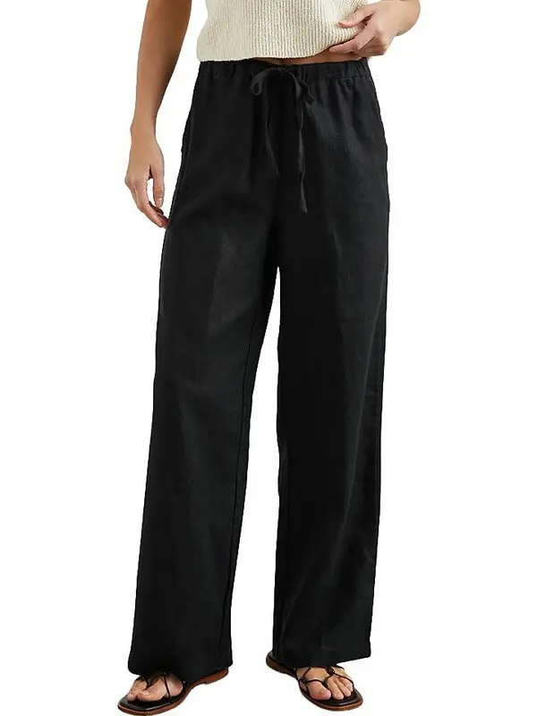 Rails Emmie Linen Pants - Black