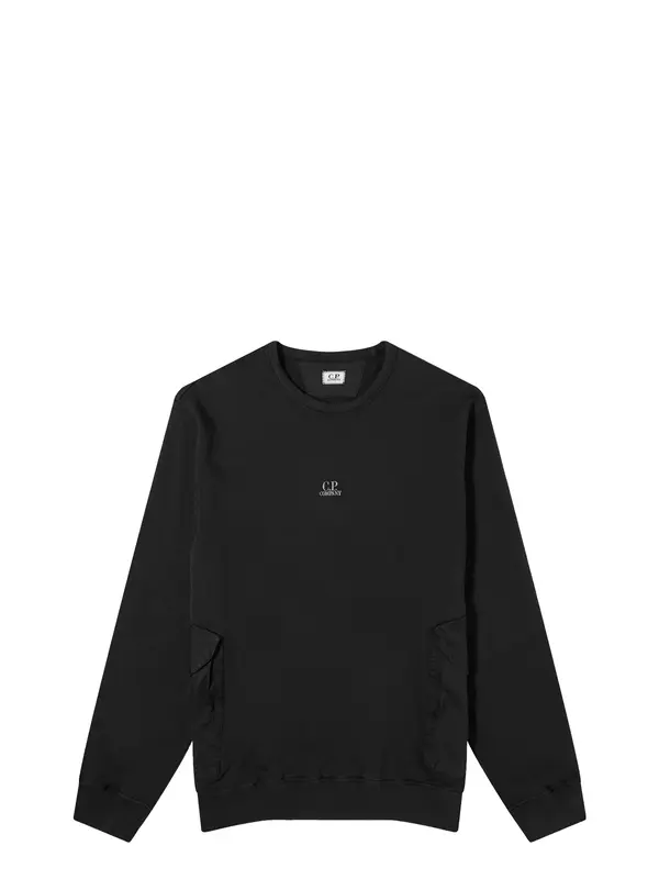 C.P. COMPANY Pocket Crew Sweat - Black