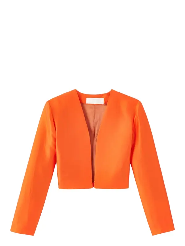 DESTREE Helmut Satin-finish Blazer - Orange