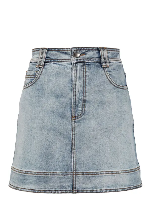 Aje Embrace Denim Miniskirt - Blue