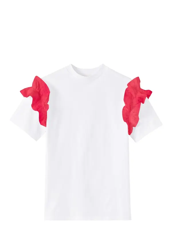 DESTREE Sophie Ruched-detail T-shirt - White
