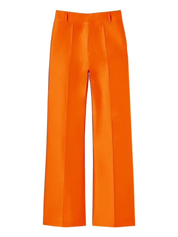 DESTREE Yoshi Pressed-crease Trousers - Orange