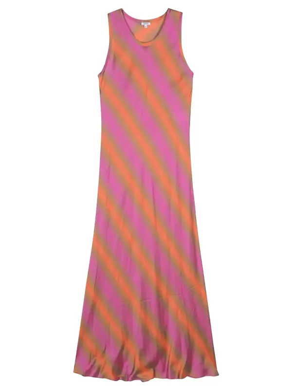 Aspesi Striped Maxi Slip Dress - Pink