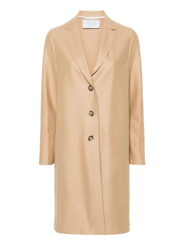 Harris Wharf London Single-breasted Wool Coat - Neutrals