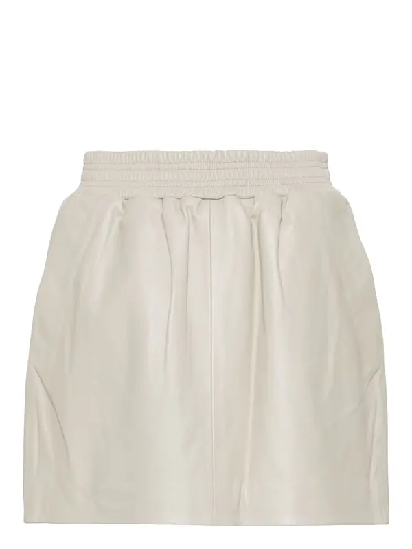 ARMA Mare Leather Skirt - Neutrals