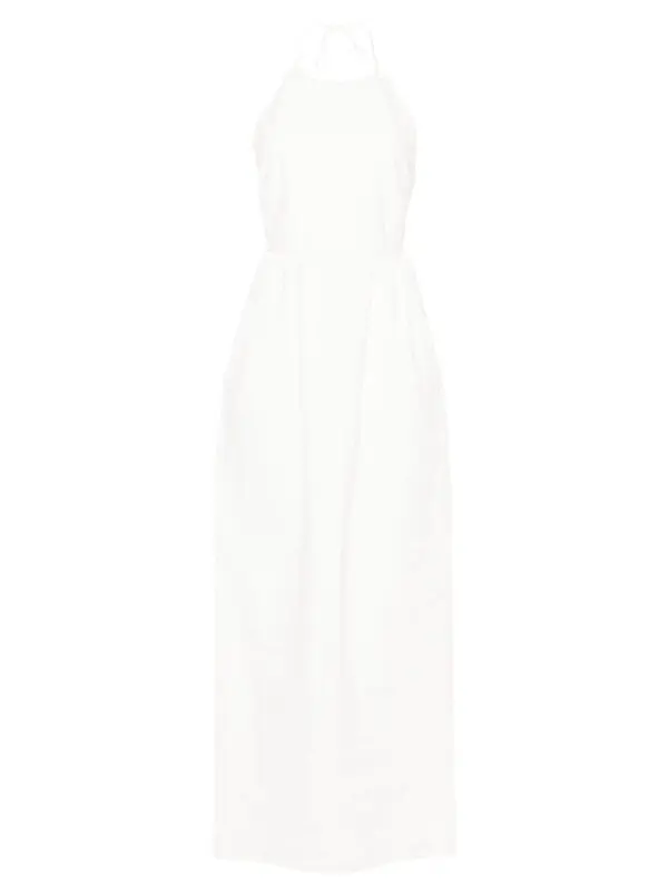Max Mara Europa Canvas Maxi Dress - White
