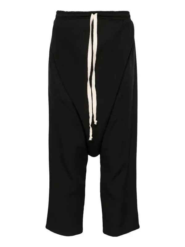Alchemy Fashions Drawstring Drop-crotch Trousers - Black