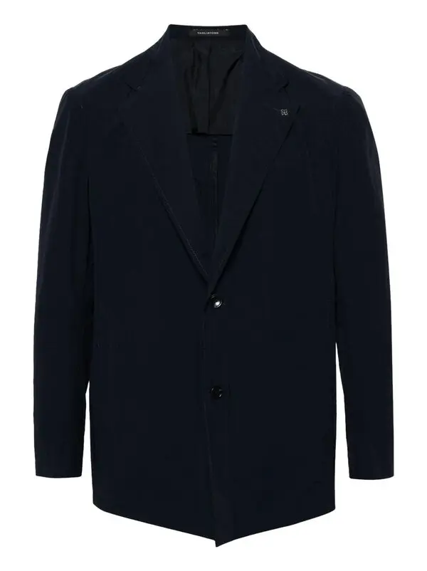 Tagliatore Notched-lapels Single-breasted Blazer - Blue