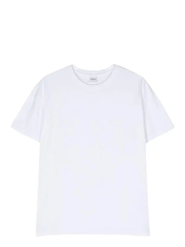 Aspesi Rubberised-logo Cotton T-shirt - White