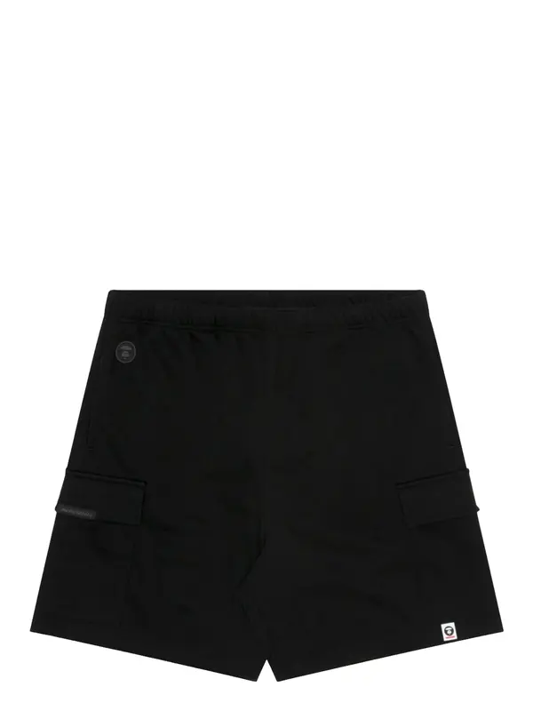 AAPE BY *A BATHING APE® Logo-appliquéd Track Shorts - Black